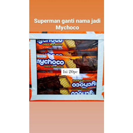 Jual MY CHOCO SUPERMAN WAFER ISI 20PC | Shopee Indonesia