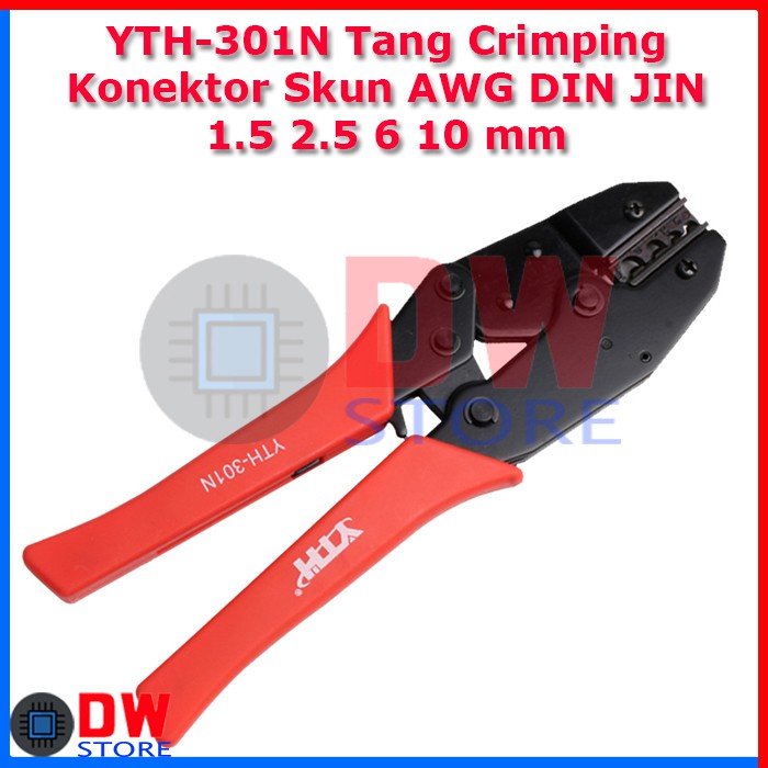 Jual YTH-301N Tang Crimping Skun Non Insulated Bare Terminal 1.5~10mm | Shopee Indonesia