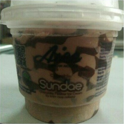 Jual Sundae Cup Es Krim Aice (Rasa coklat dan stroberi/Strawberry ...