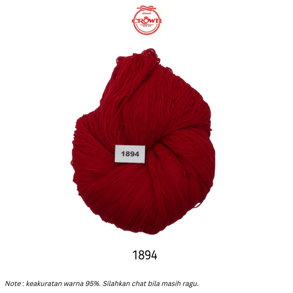 Jual Benang Wol Ply Kecil/Siet/Acrylic Yarn 200 gram - MERAH (BENTUK ...