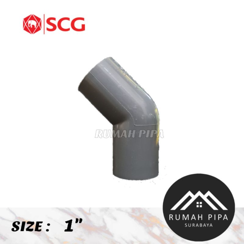 Jual Knee 45 derajat 1” AW / Elbow 45 derajat 1” AW - SCG | Shopee Indonesia