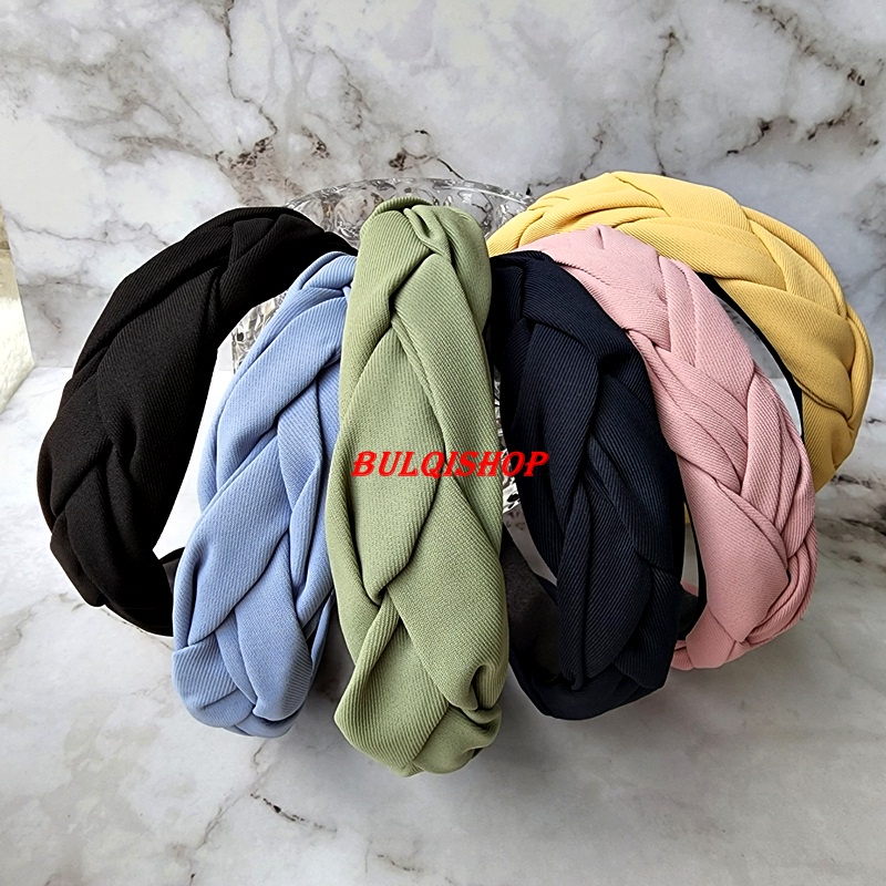 Jual BANDO BANDANA PUFFY HEADBAND SCRUNCHIE KERUT AKSESORIS RAMBUT ...