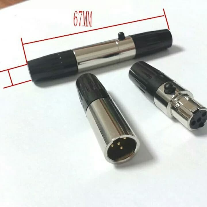Jual TA4F mini xlr 4 pin Konektor mini XLR | Shopee Indonesia