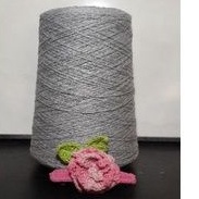 Jual Benang Rajut Jala Abu2/benang jala katun/Benang jala D6, 500gr ...