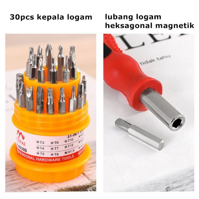 Jual obeng 1 set serbaguna fujimora 3in1 banyak varian bentuk original perkakas | Shopee Indonesia