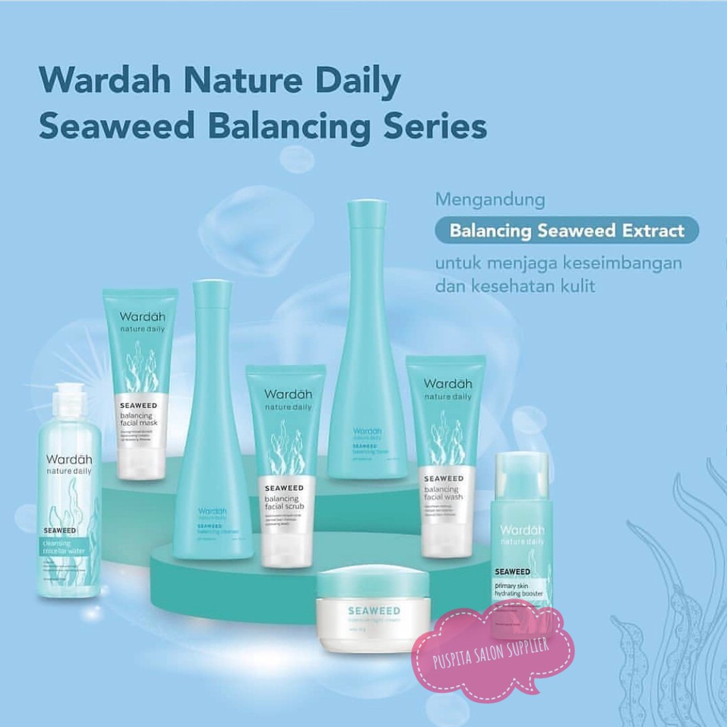 Jual Wardah Nature Daily Seaweed Series | Shopee Indonesia