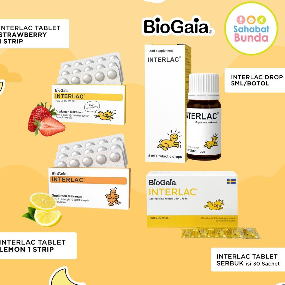 Jual Lg4Code [BPOM] INTERLAC Oil Probiotic Drop 5ml / Tablet Kunyah ...