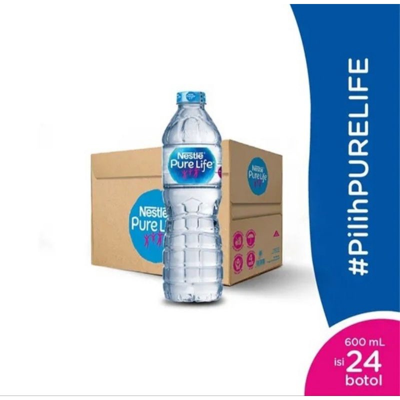 Jual Nestle Pure Life 600ml Dus Isi 24btl | Shopee Indonesia