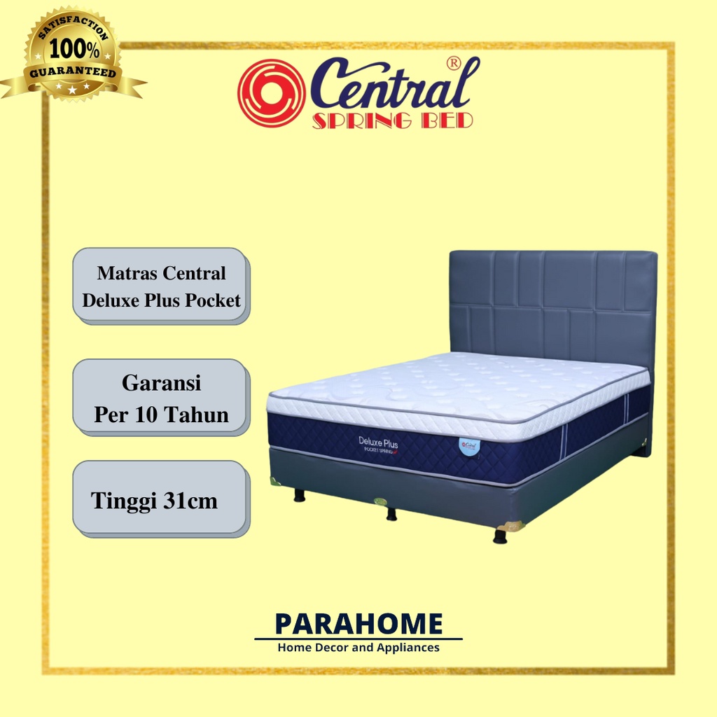 Jual Spring Bed / Matras / Kasur Central Deluxe Plus Pocket | Shopee ...