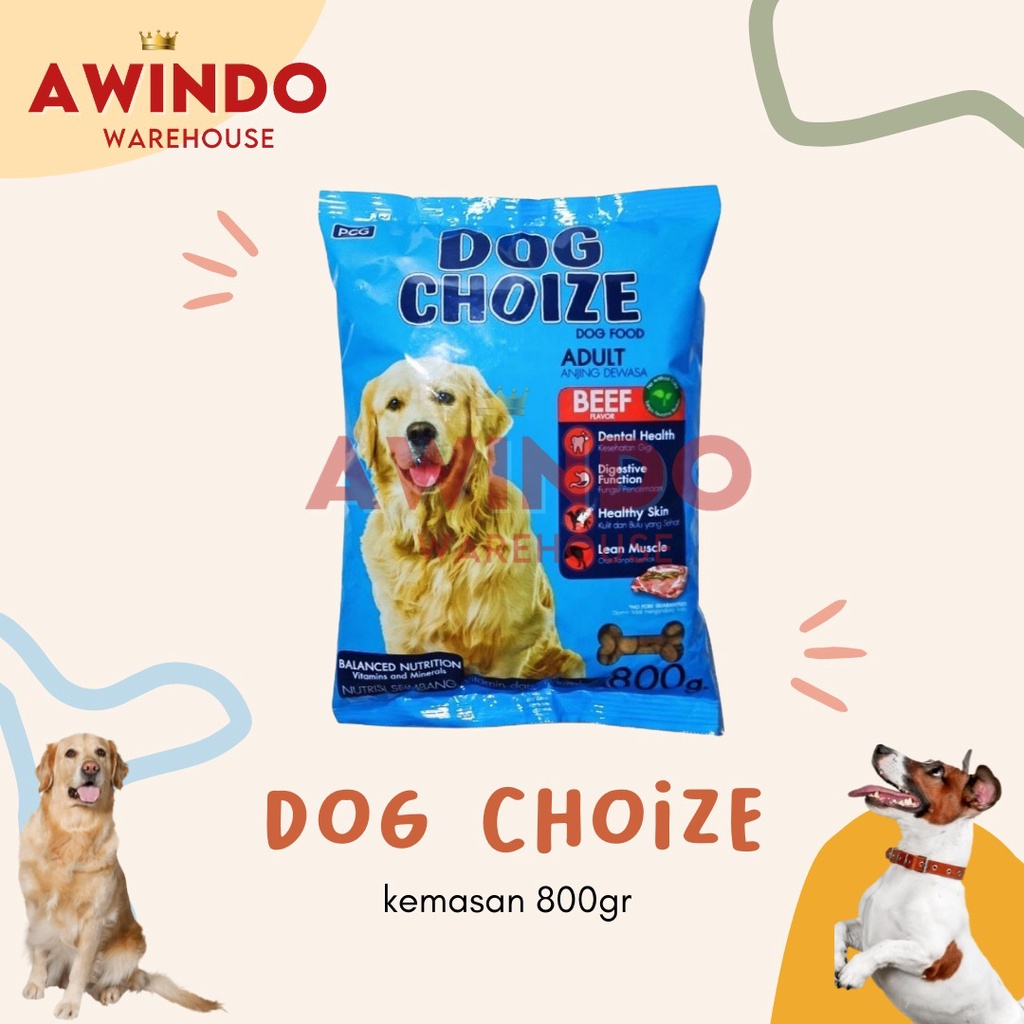Jual DOG CHOIZE 800GR - Makanan Pakan Anjing Premium Dog Food Adult ...