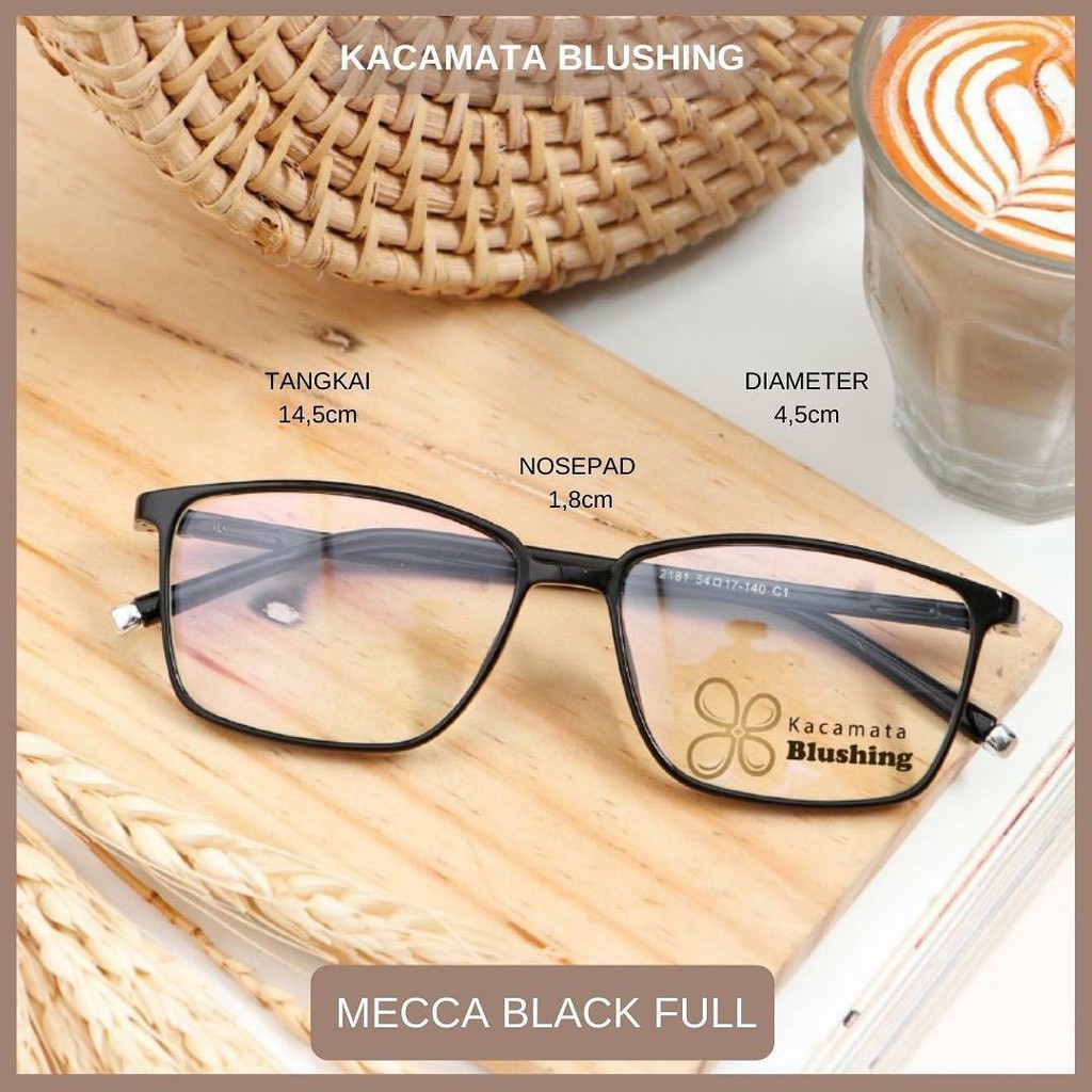 Jual KACAMATA BLUSHING Mecca Black | Shopee Indonesia