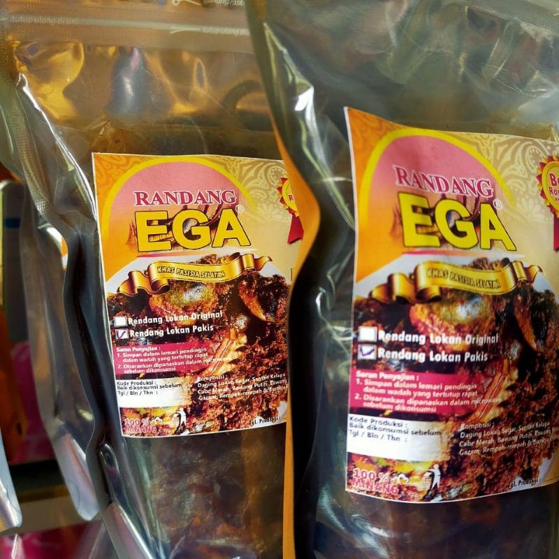 Jual Rendang Lokan Pakis Khas EGA 500gr | Shopee Indonesia