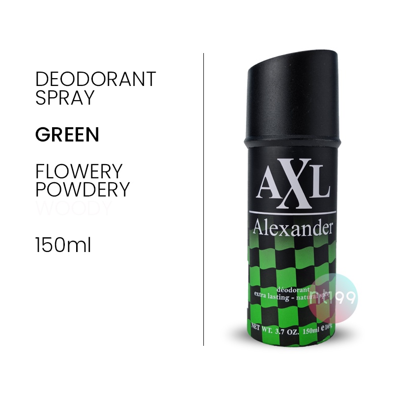 Jual AXL Alexander Deodorant Spray 150ml BPOM | Shopee Indonesia