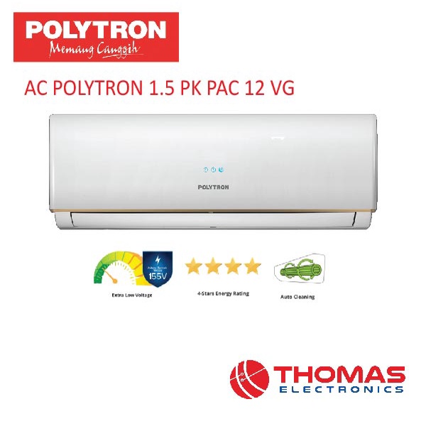 Jual AC POLYTRON 1.5 PK PAC 12 VG Neuva Deluxe Ac Split GARANSI RESMI ...