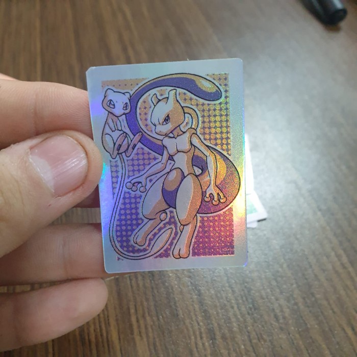 Jual Sticker Hologram Anime - PSH1157 - Pokemon - Mewtwo Mew | Shopee ...