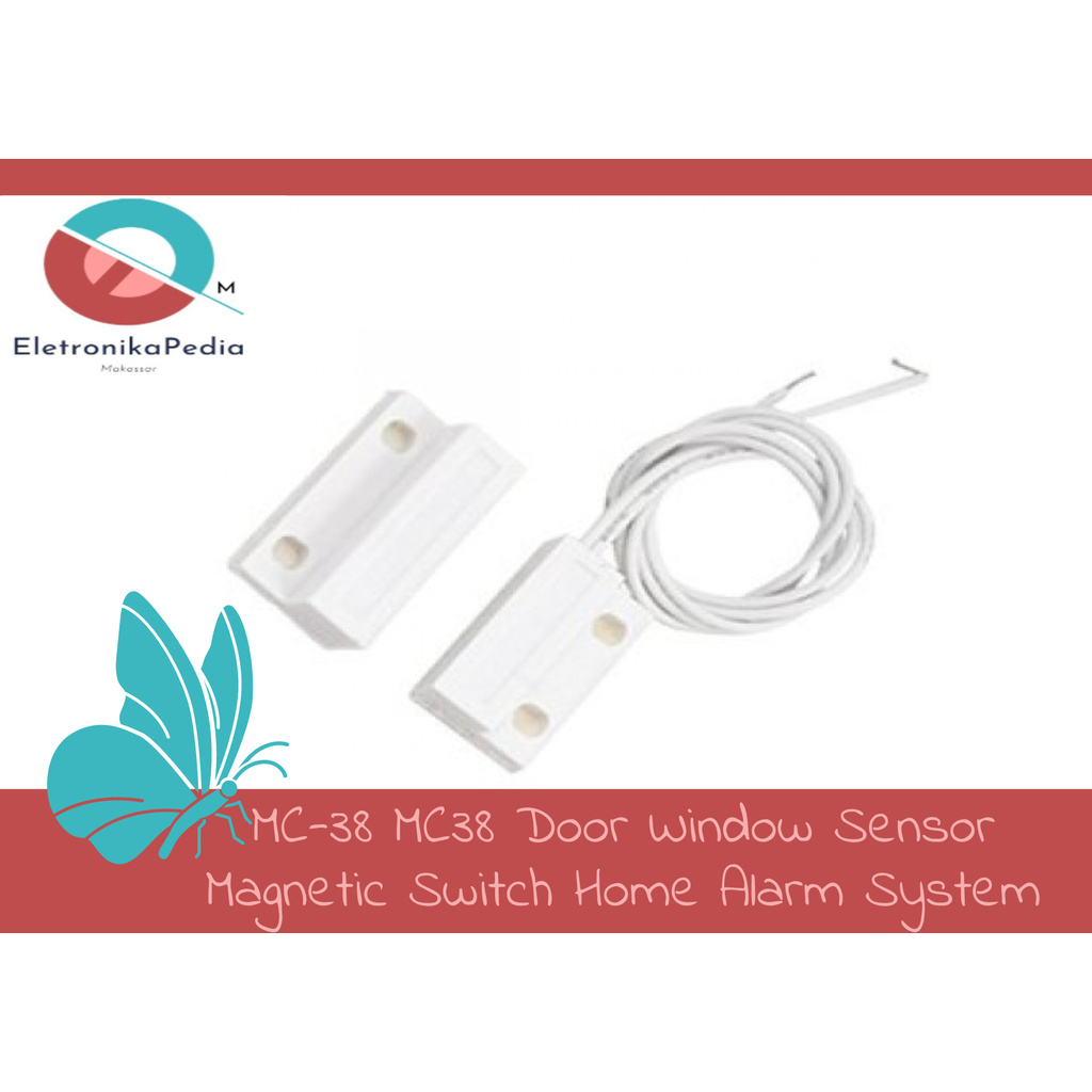 Jual MC-38 MC38 Door Window Sensor Magnetic Switch Home Alarm System pintu | Shopee Indonesia