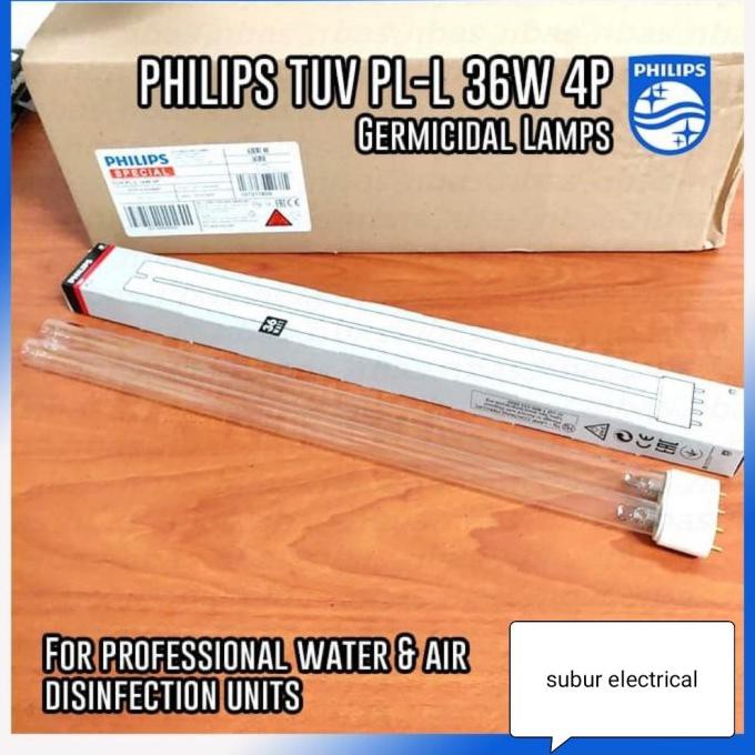 Jual PHILIPS TUV PL-L 36w 4p lampu uv desinfektan air & udara 38cm ...