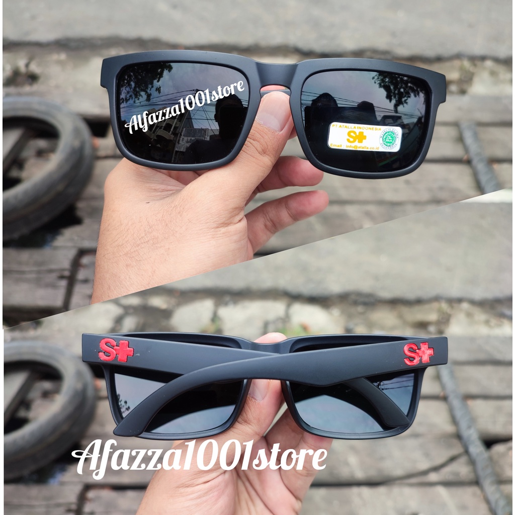 Jual S+kotak - Kacamata hitam bentuk kotak full hitam untuk pria dan wanita - Kacamata Retro ...