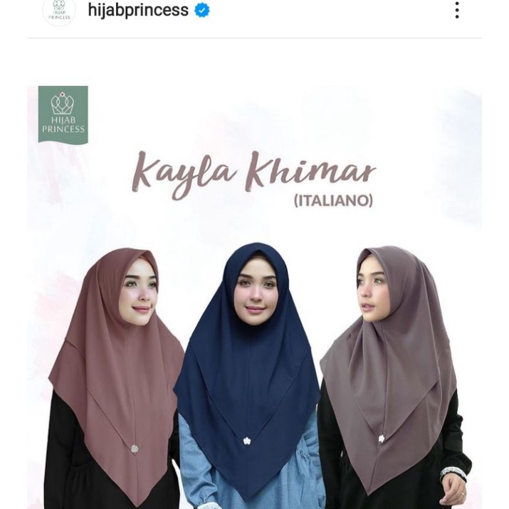 Jual Hijab Princess - Kayla Khimar (ORIGINAL) | Shopee Indonesia