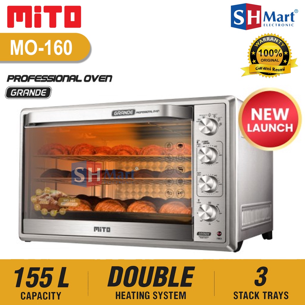 Jual OVEN LISTRIK MITO PROFFESIONAL GRANDE MO-160 KAPASITAS 155 LITER ...