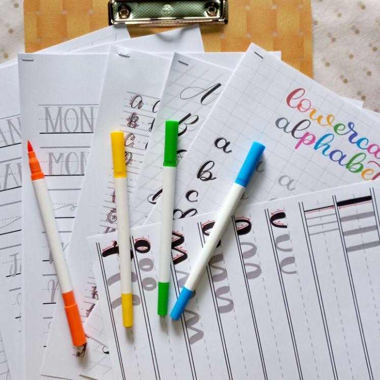 Jual T8YMFL 35pcs Paket Belajar Calligraphy Hand Lettering Kit ...