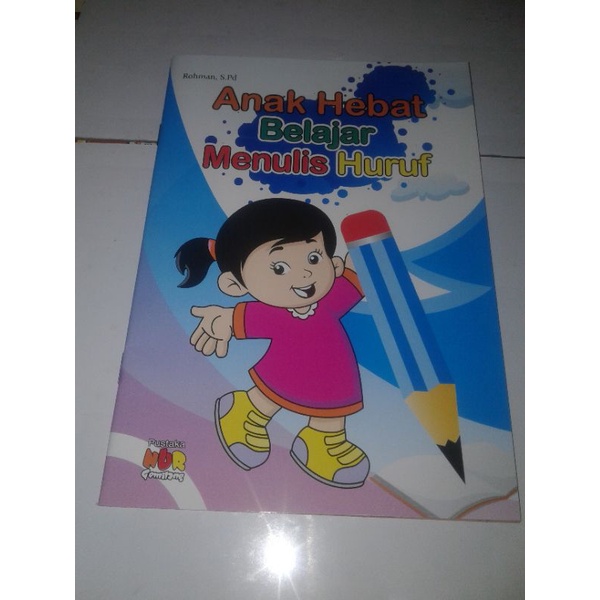 Jual anak hebat belajar menulis huruf A5 br PNG | Shopee Indonesia