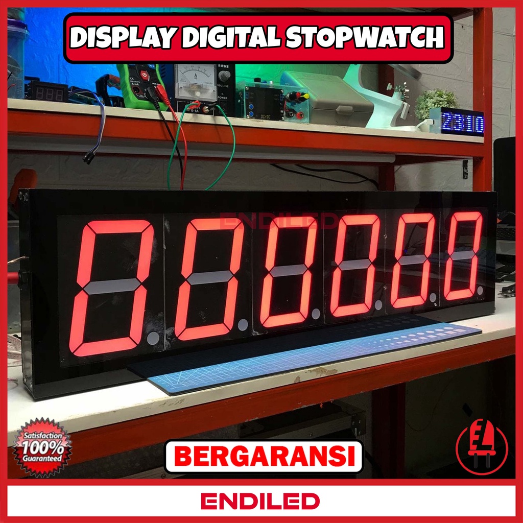 Jual DISPLAY STOPWATCH DIGITAL SEVEN SEGMENT 6 DIGIT | Shopee Indonesia