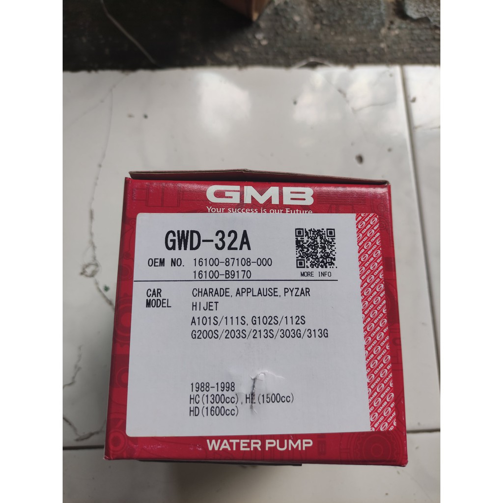 Jual water pump GWD 32A / pompa air mobil s89 zebra 1.3 1.5 / Espass 1. ...