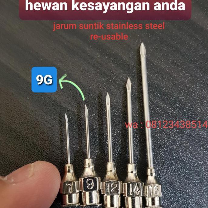 Jual Jarum Suntik Besi Hewan Ternak Kambing, Domba, Sapi, Kuda Ukuran ...