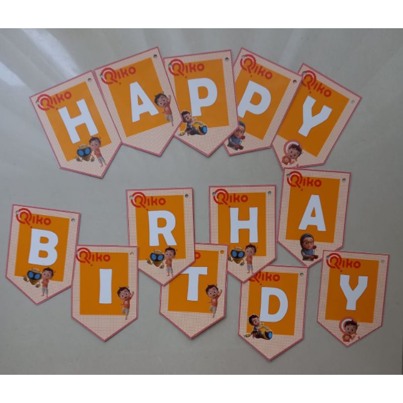 Jual BANNER FLAG - BENDERA HIASAN UCAPAN ULANG TAHUN GAMBAR RIKO THE ...