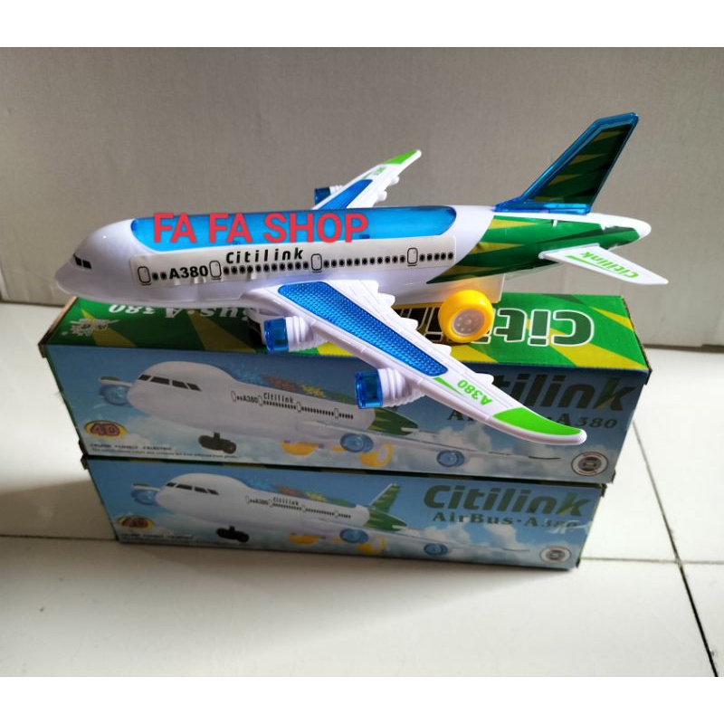 Jual MAINAN REPLIKA PESAWAT TERBANG / PESAWAT CITILINK A380 AIR BUS ...