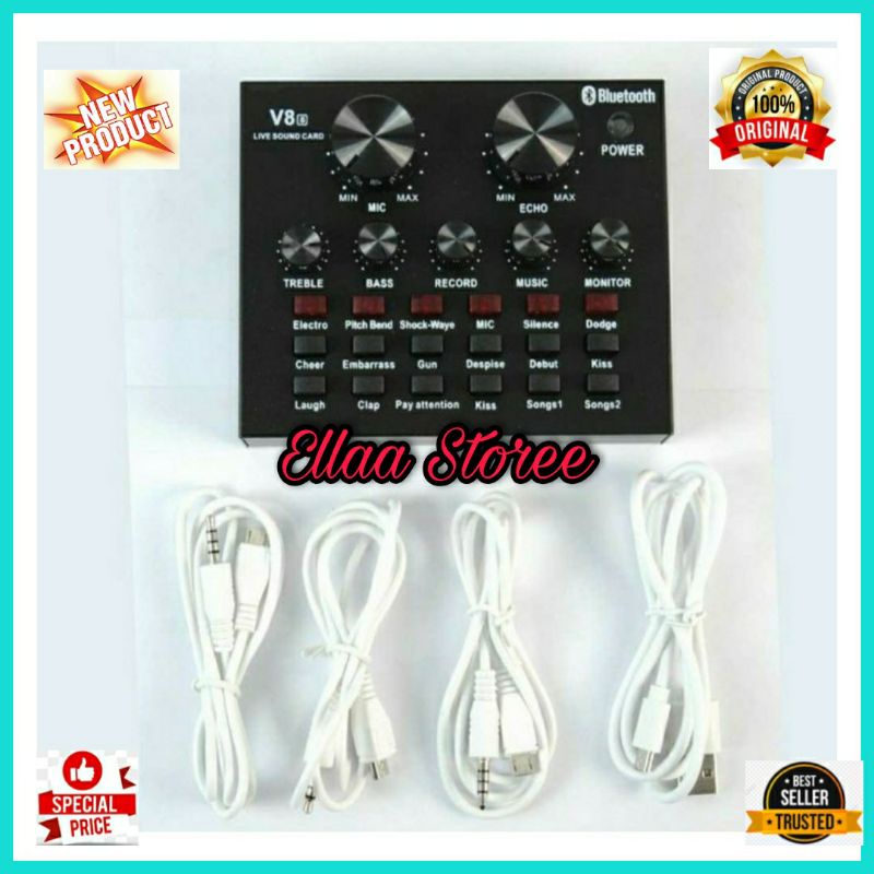 Jual Sound Card TaffStudio V-8s Bluetooth Soundcard TaffStudio V - 8s ...