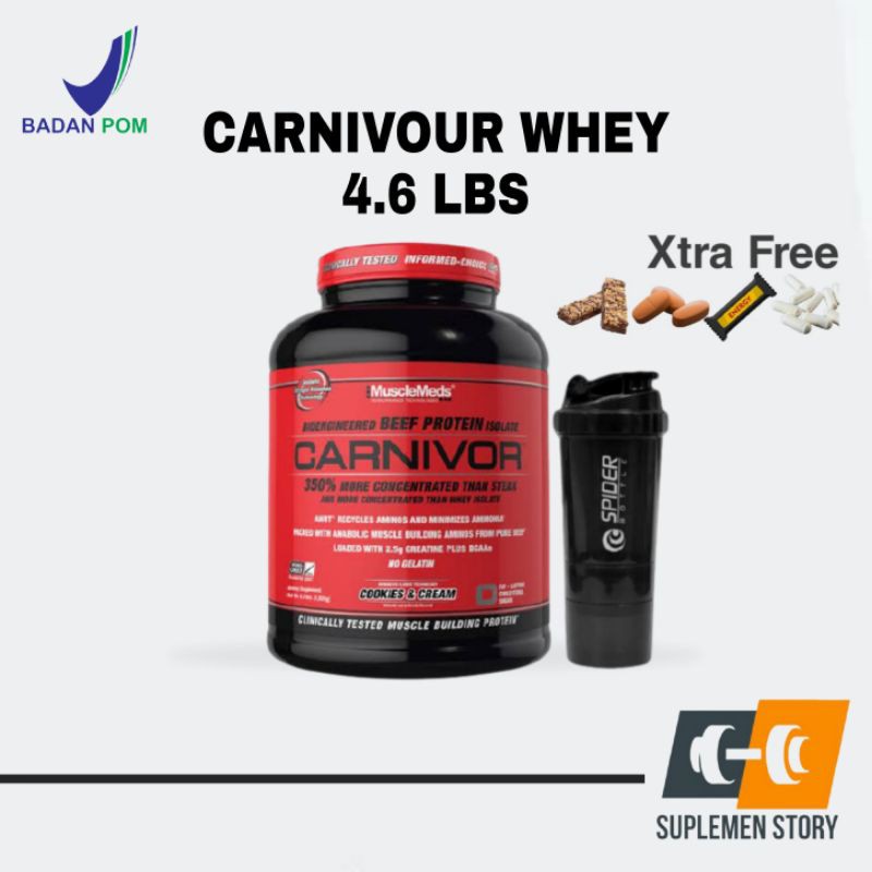 Jual MUSCLEMEDS CARNIVOR 4.6 LBS BEEF PROTEIN ISOLATE CARNIVOR SUPLEMEN ...