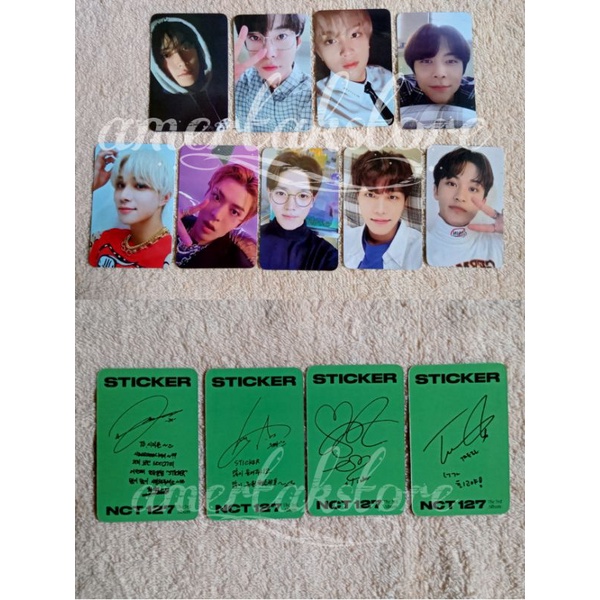 Jual NCT 127 STICKER PHOTOCARD PC UNOFFICIAL TAEYONG TAEIL JOHNNY YUTA ...