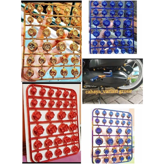 Jual Tutup baut L & Baut problot flower monel cover Flowers Variasi ...