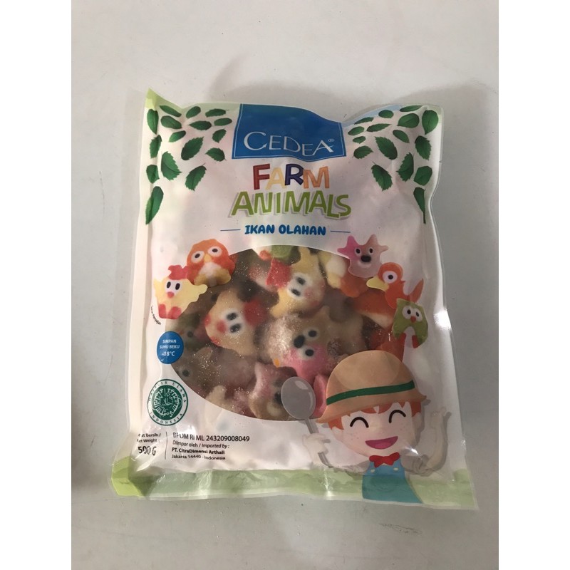 Jual Cedea Farm Animal 500 gram / ikan olahan bentuk binatang /baso ...