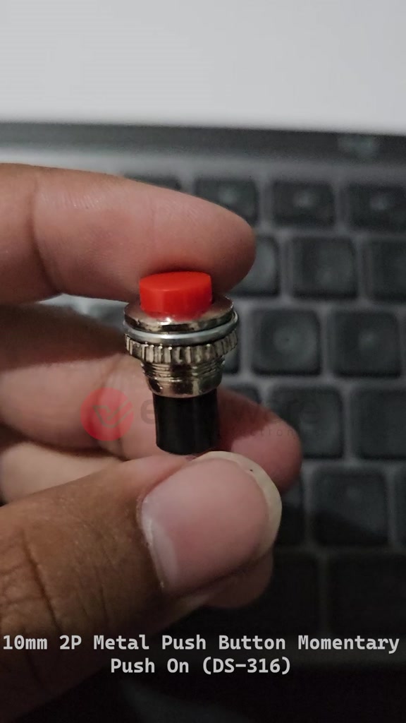 Jual Push On 10mm 2P Metal Push Button Momentary No Lock Tombol Push 2 ...