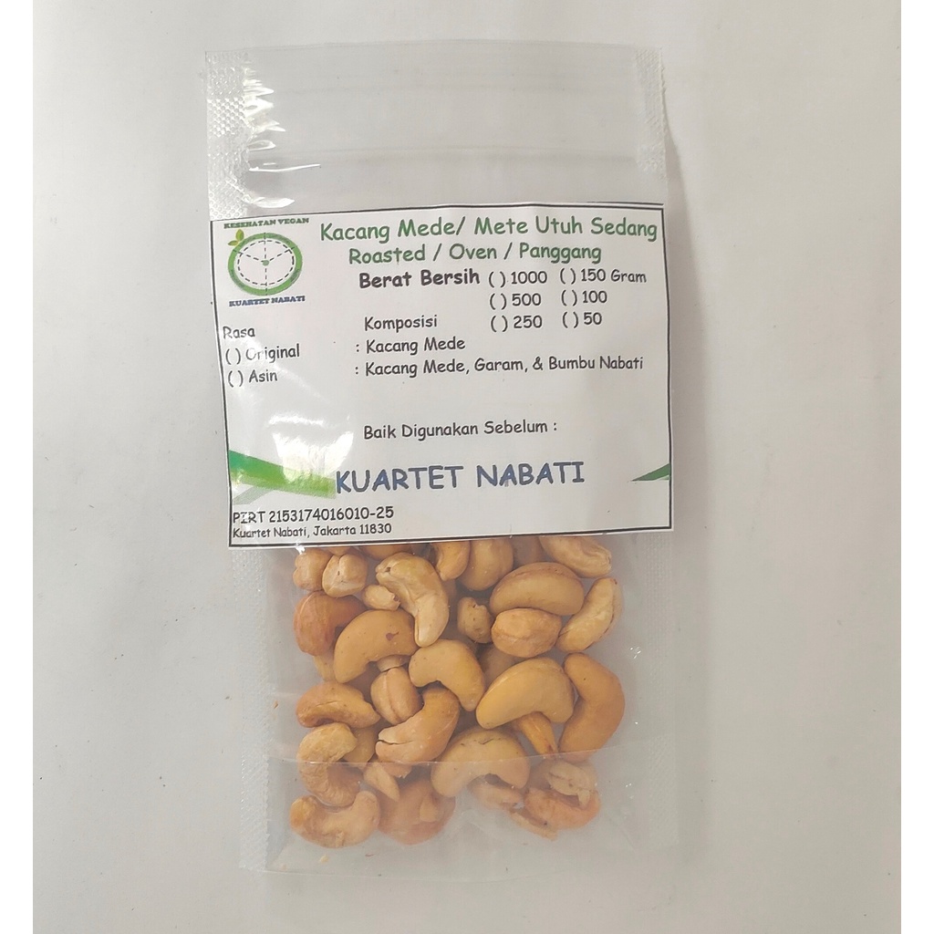 Jual 50gr Roasted Kacang Mede Utuh Size Super - Mete Sulawesi Varian ...