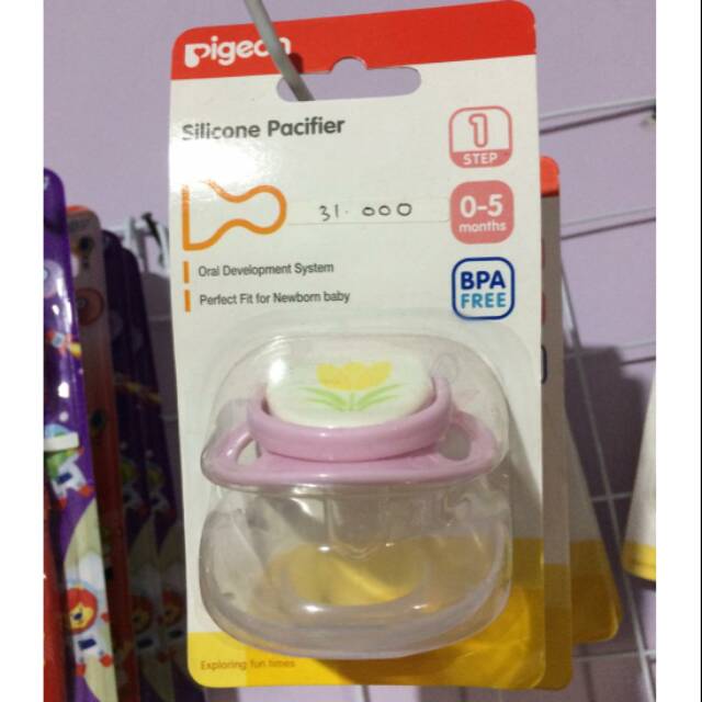 Jual Pigeon silicon pacifier step 1/2/3 premium (empeng) | Shopee Indonesia