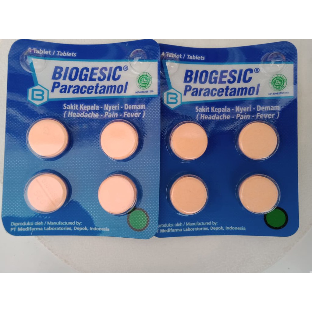 Jual BIOGESIC TABLET - PER STRIP / UNTUK DEMAM,PUSING,NYERI | Shopee ...
