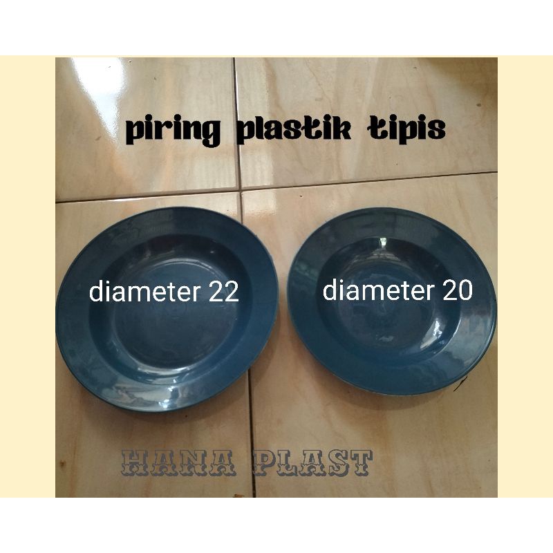 Jual Piring plastik tipis/piring saji diameter 22/20 | Shopee Indonesia