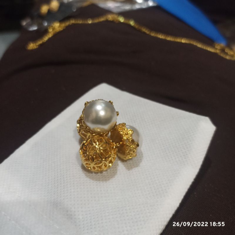 Jual subeng bali bola alpaka mutiara lapis emas | Shopee Indonesia