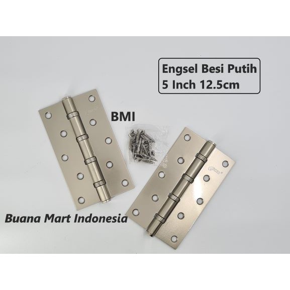 Jual Engsel Besi Gomeo 5 Inch Putih 12.5cm | Engsel Jendela | Engsel ...