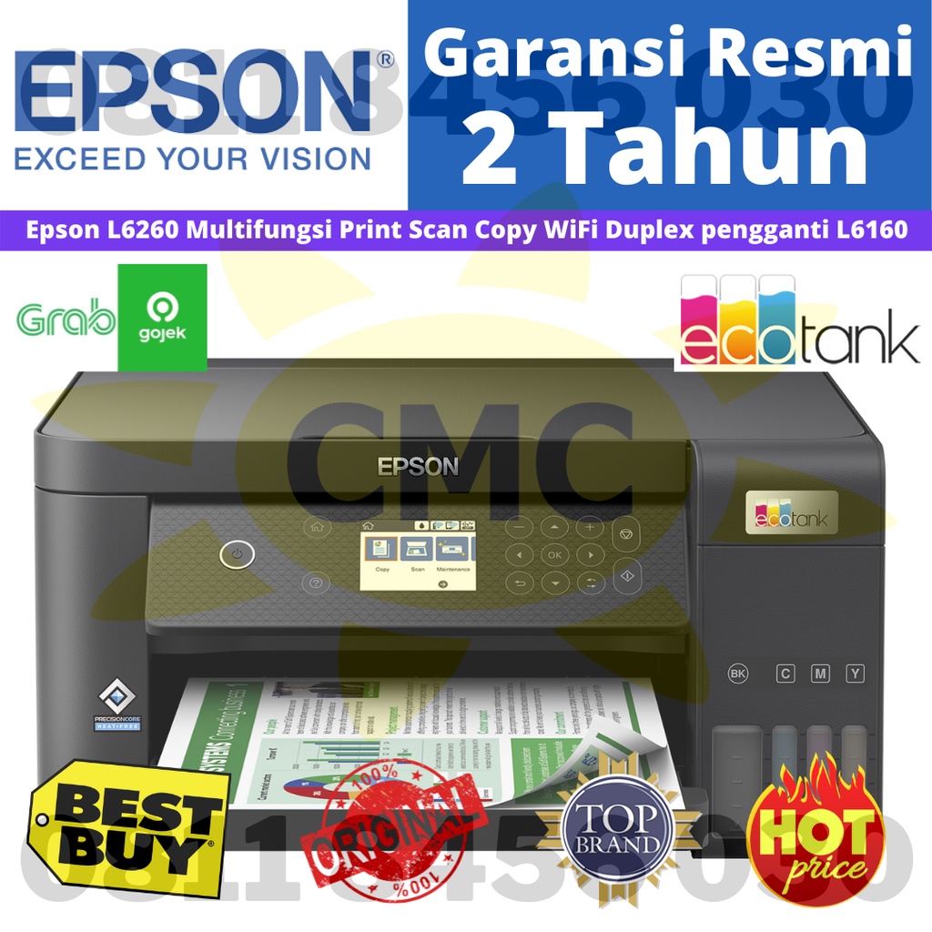 Jual Epson L6260 Multifungsi Print Scan Copy WiFi Duplex Pengganti ...
