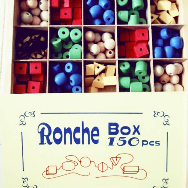 Jual Meronce Aneka Bentuk isi 150 pcs Mainan edukasi edukatif alat ...