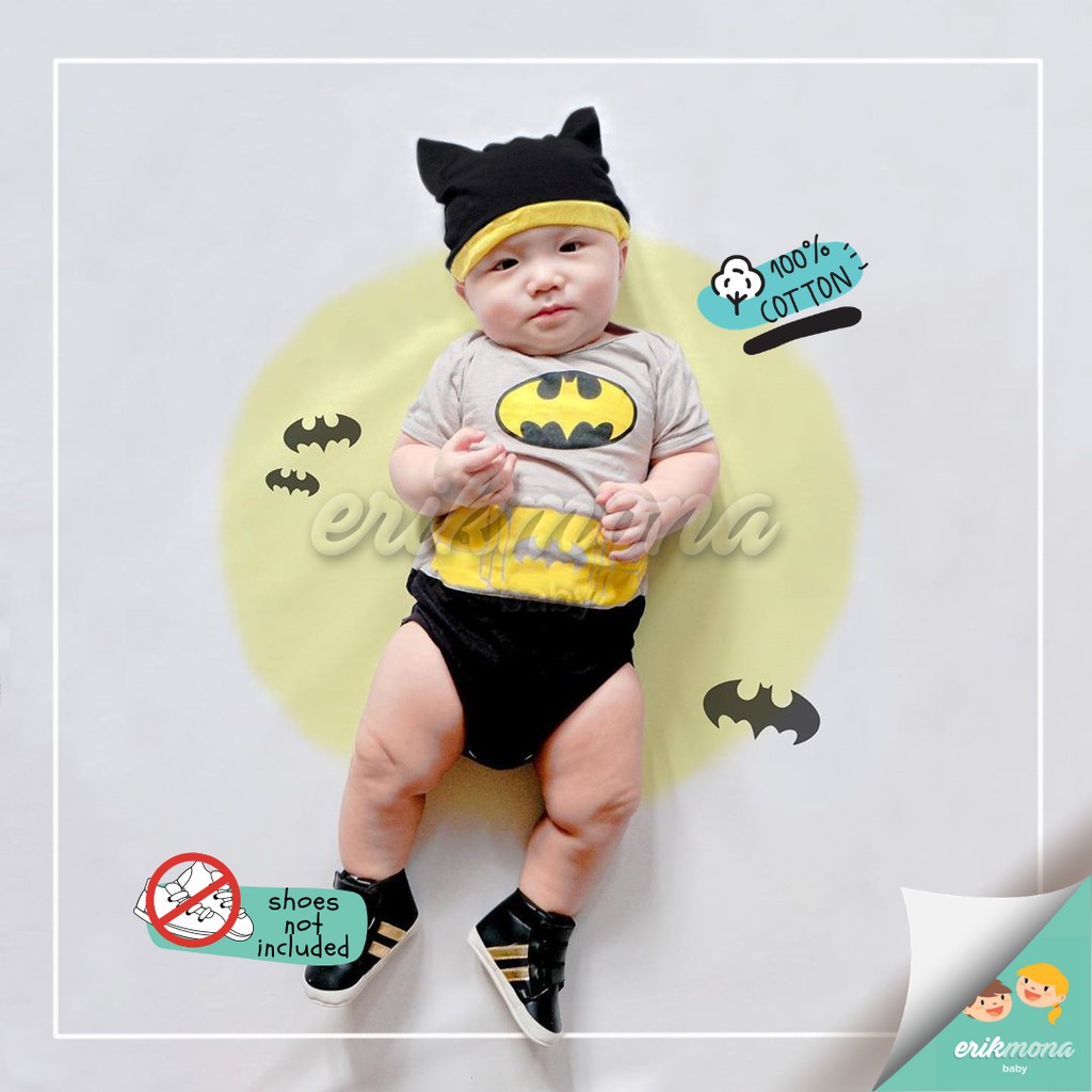 Jual Ermon Baby - Baju Bayi Laki Laki Jumper Baby Lucu Karakter Batman ...