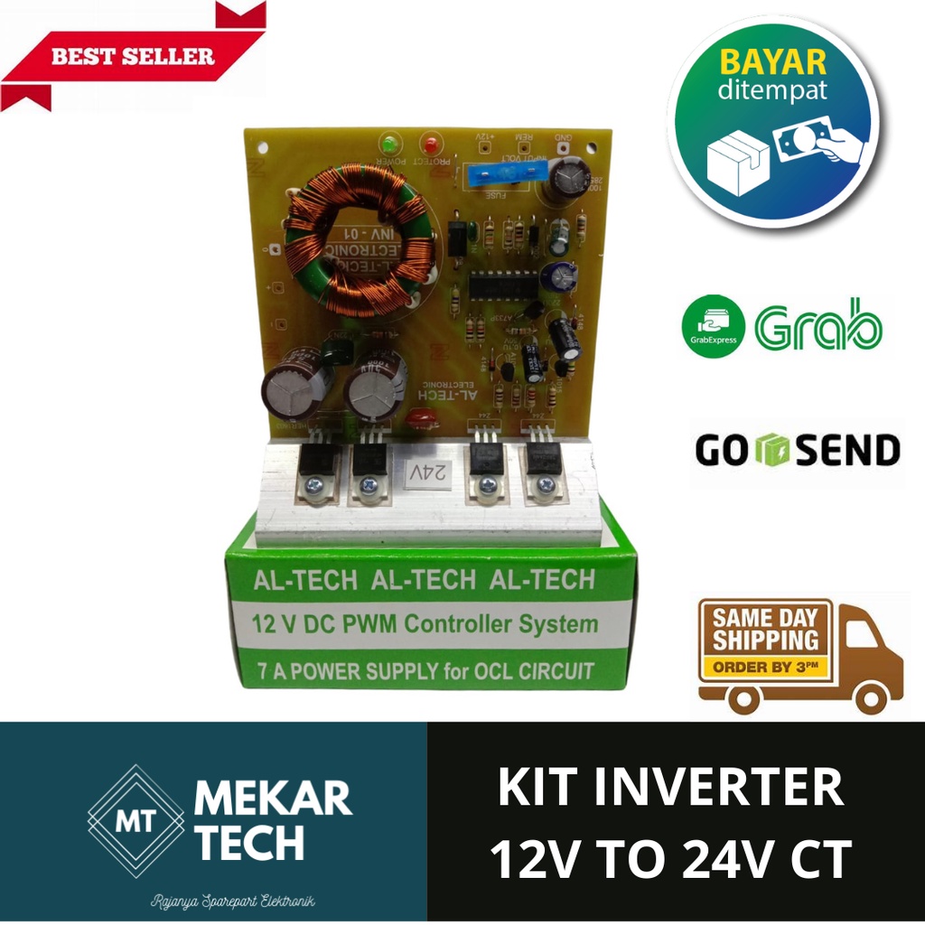 Jual KIT INVERTER 12V DC TO 24V CT CONVERTER DC TO CT | Shopee Indonesia