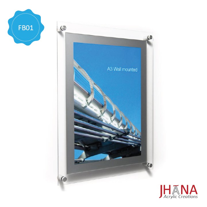 Jual Acrylic Frame A1 3mm - Bingkai Akrilik - Poster | Shopee Indonesia