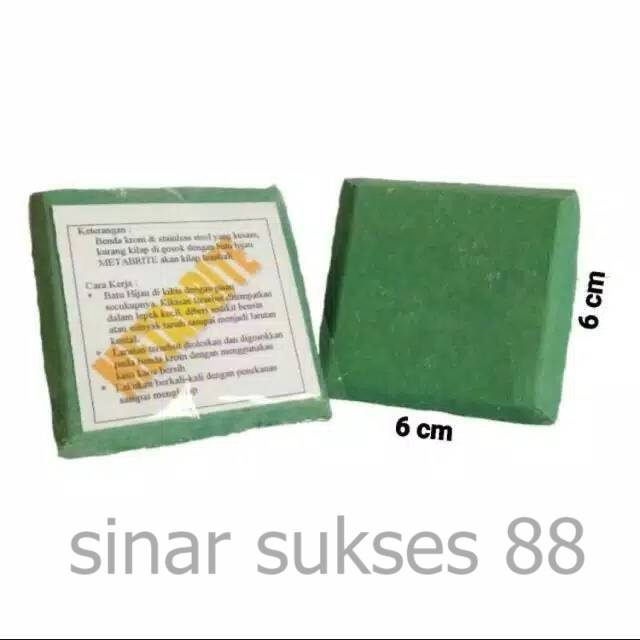 Jual batu langsol hijau mini metabrite - batu poles stainless | Shopee ...