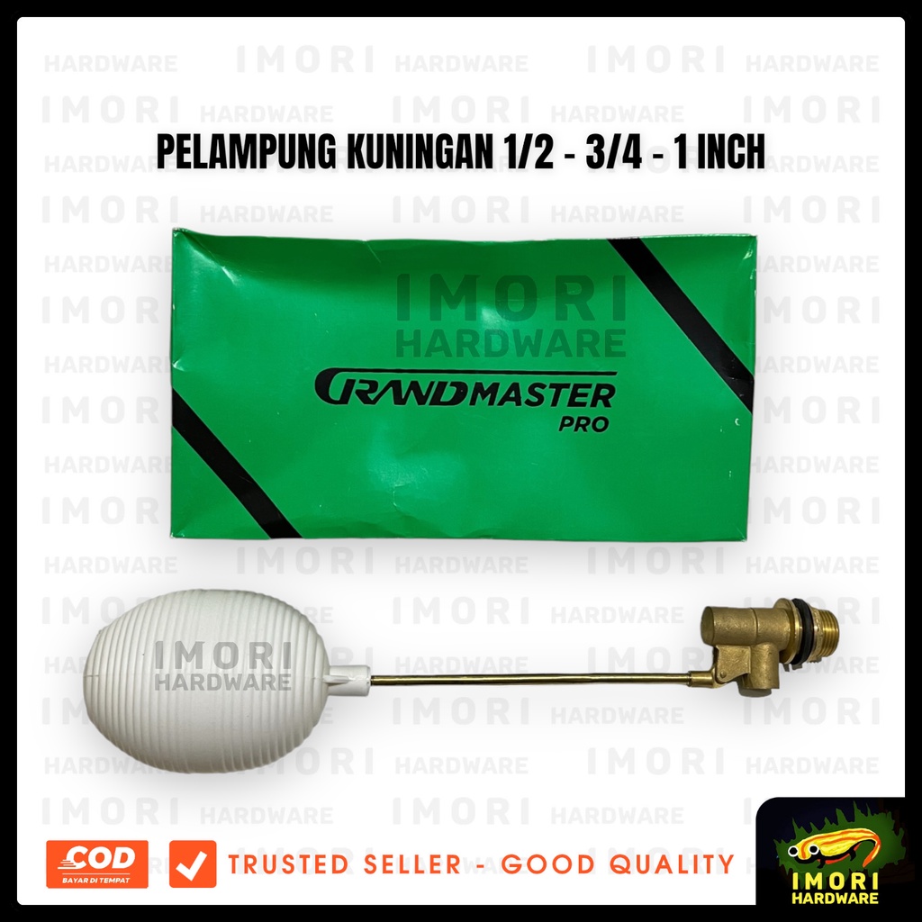 Jual GRAND Pelampung Kuningan 1/2 3/4 1" inch Bola Bak Tandon Tangki ...